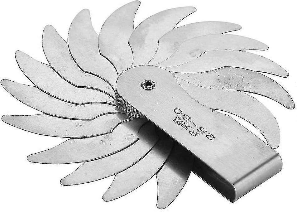 Stainless Steel Radius Fillet Gauge Internal External Concave Convex ...