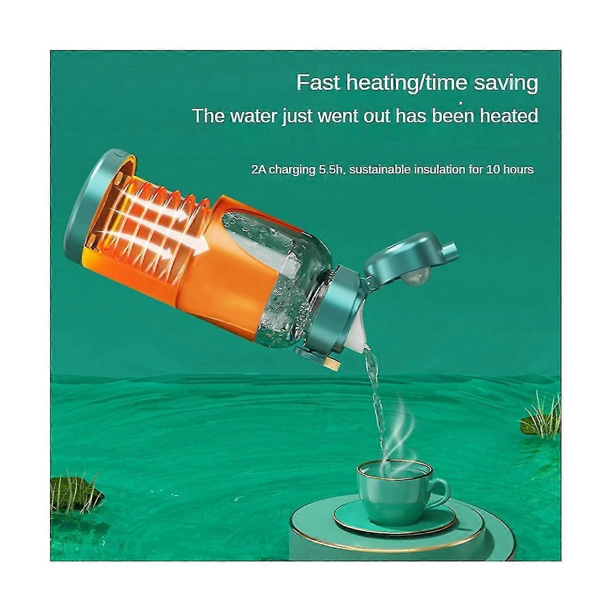 220ML Wireless Portable Electric Kettles Thermal Cup Make Tea Coffee Travel Boil Water Keep Warm ...