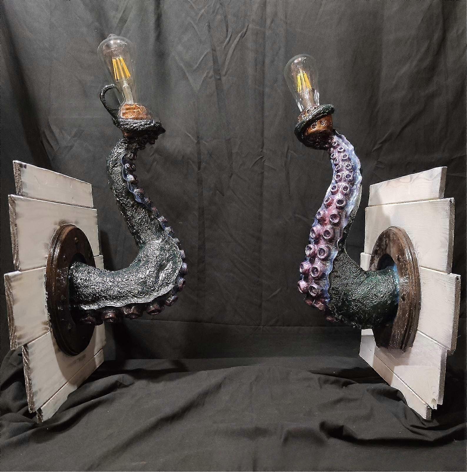 Retro Octopus Electric Light Tentacle Monsters With Bulbs Hanging On ...