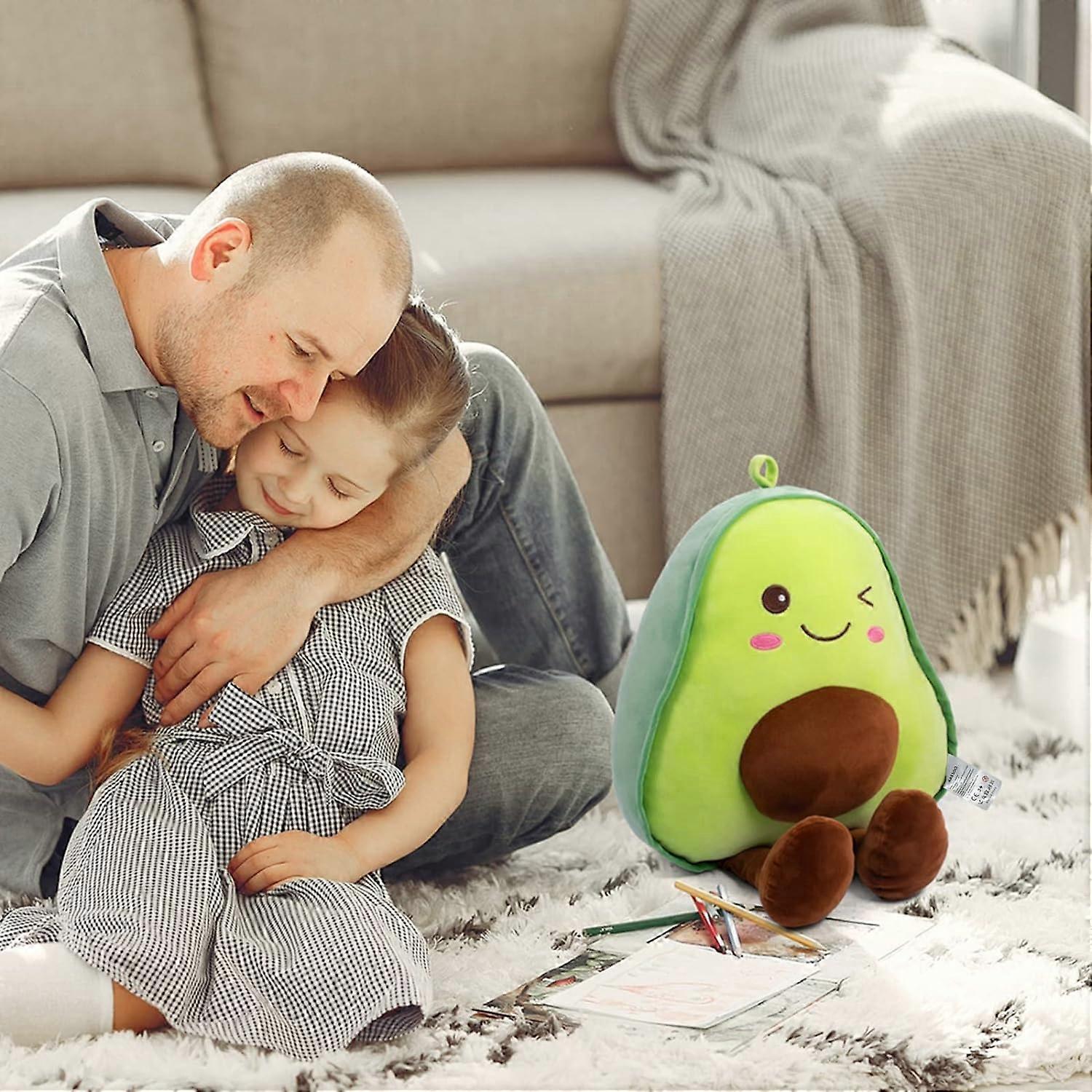 16.5 Inch Snuggly Stuffed Avocado Fruit Soft Plush Toy Hugging Pillow ...