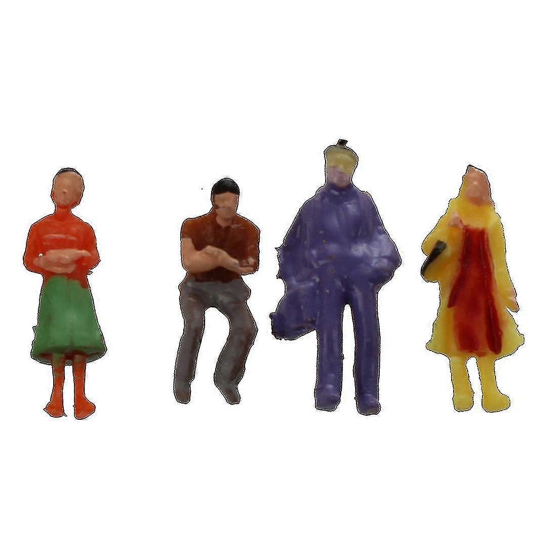 24 Stck Colorful Painted Sand Table Model Railway Passenger Figures ...