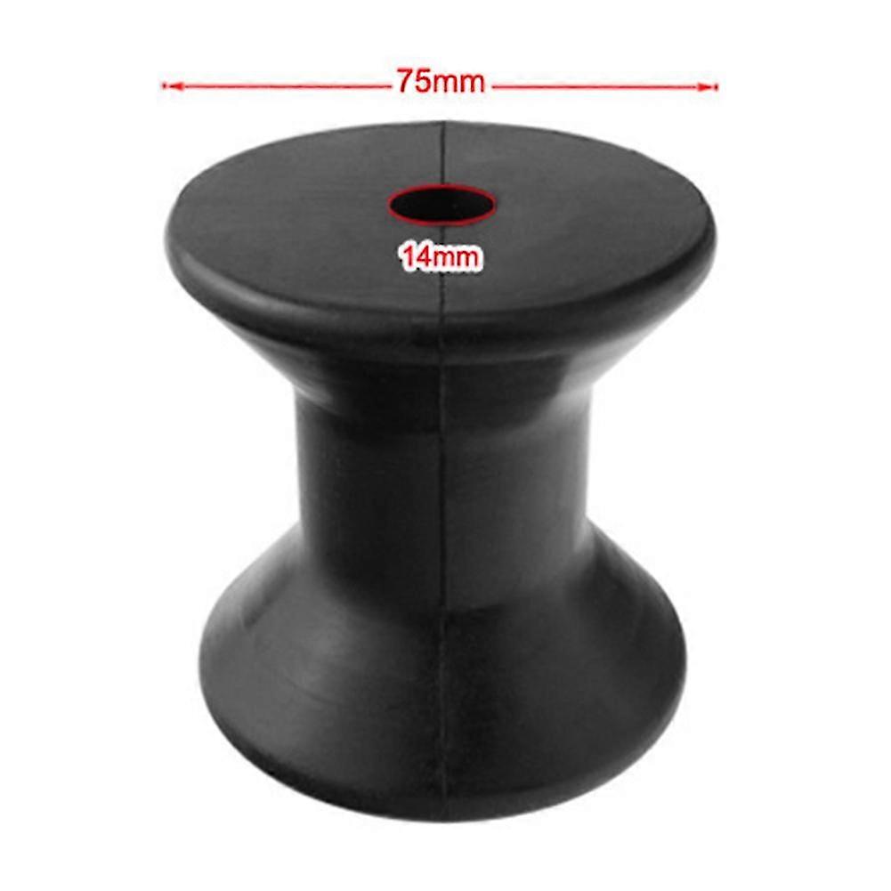 2 Pieces 3 Inch Boat Trailer Rollers Rubber Bow Roller Yacht Boat ...