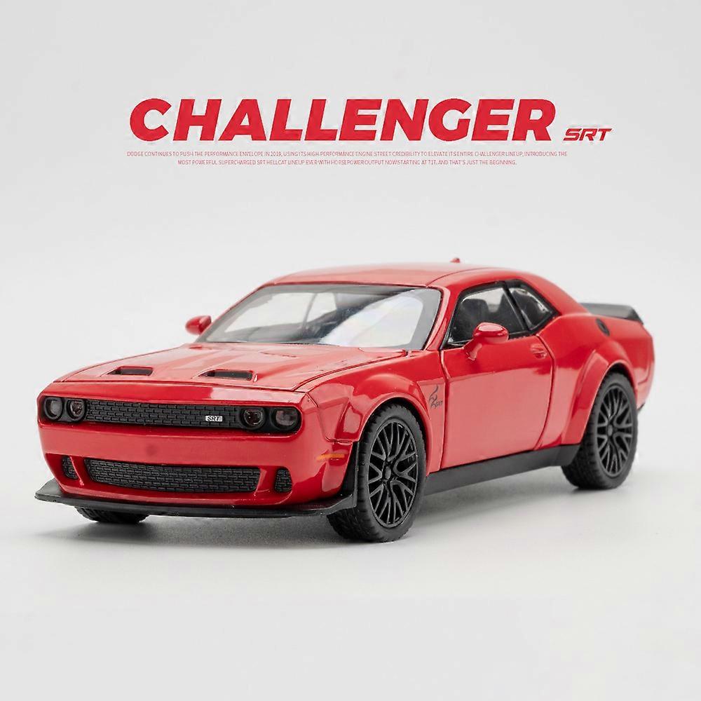 1:32 Dodge Challenger Hellcat Redeye Alloy Muscle Car Model Sound and ...