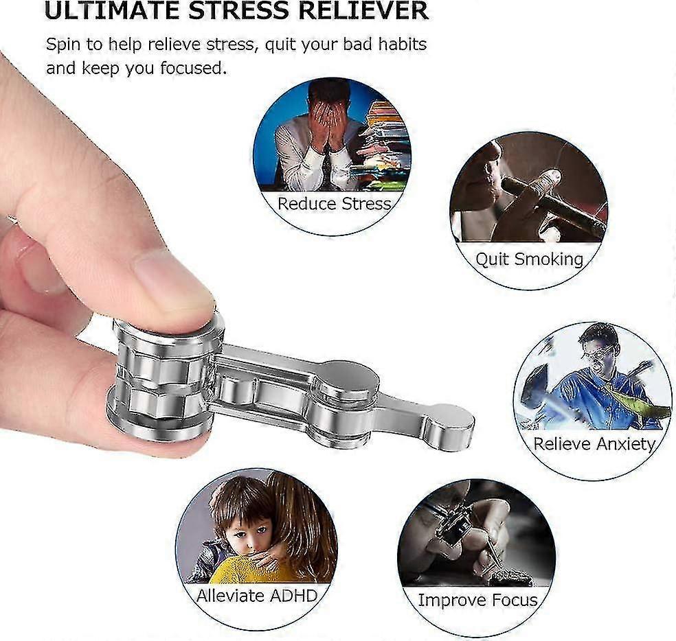 Updated Version Anti-anxiety Fidget Spinner, Fidget Hand Focus Finger ...