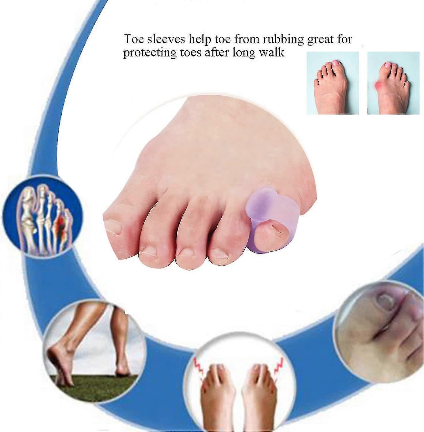 10st Pinky Toe Splint, Gel Toe Separators, Little Toe Straightener ...
