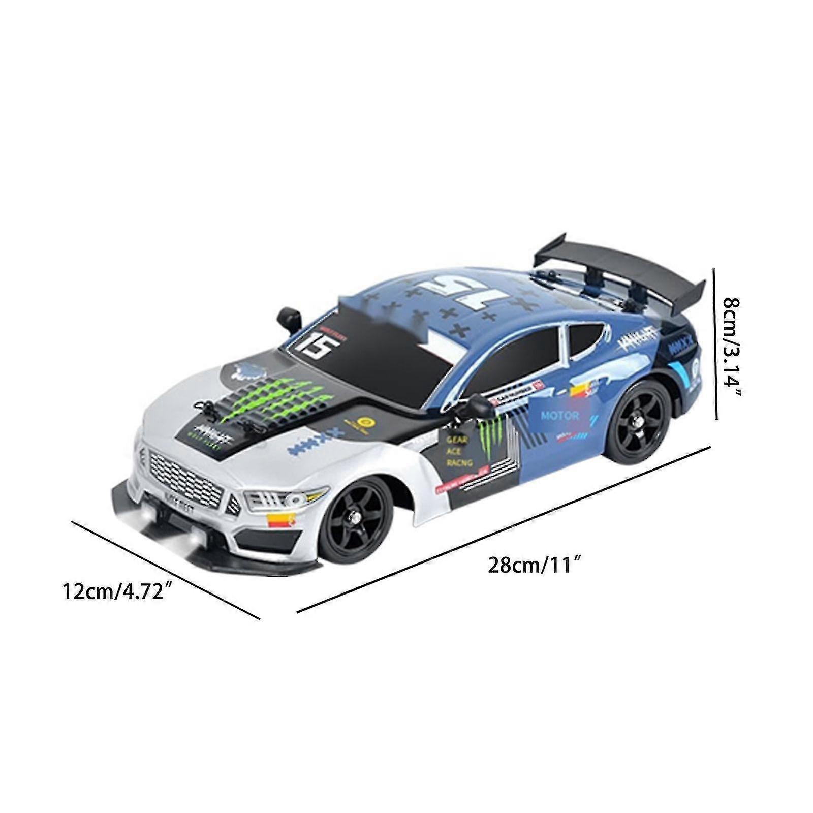 Remote Control Car Rc Drift Car 1:16 Scale 4wd 18km/h High Speed Model Vehicle 2.4ghz With Led ...