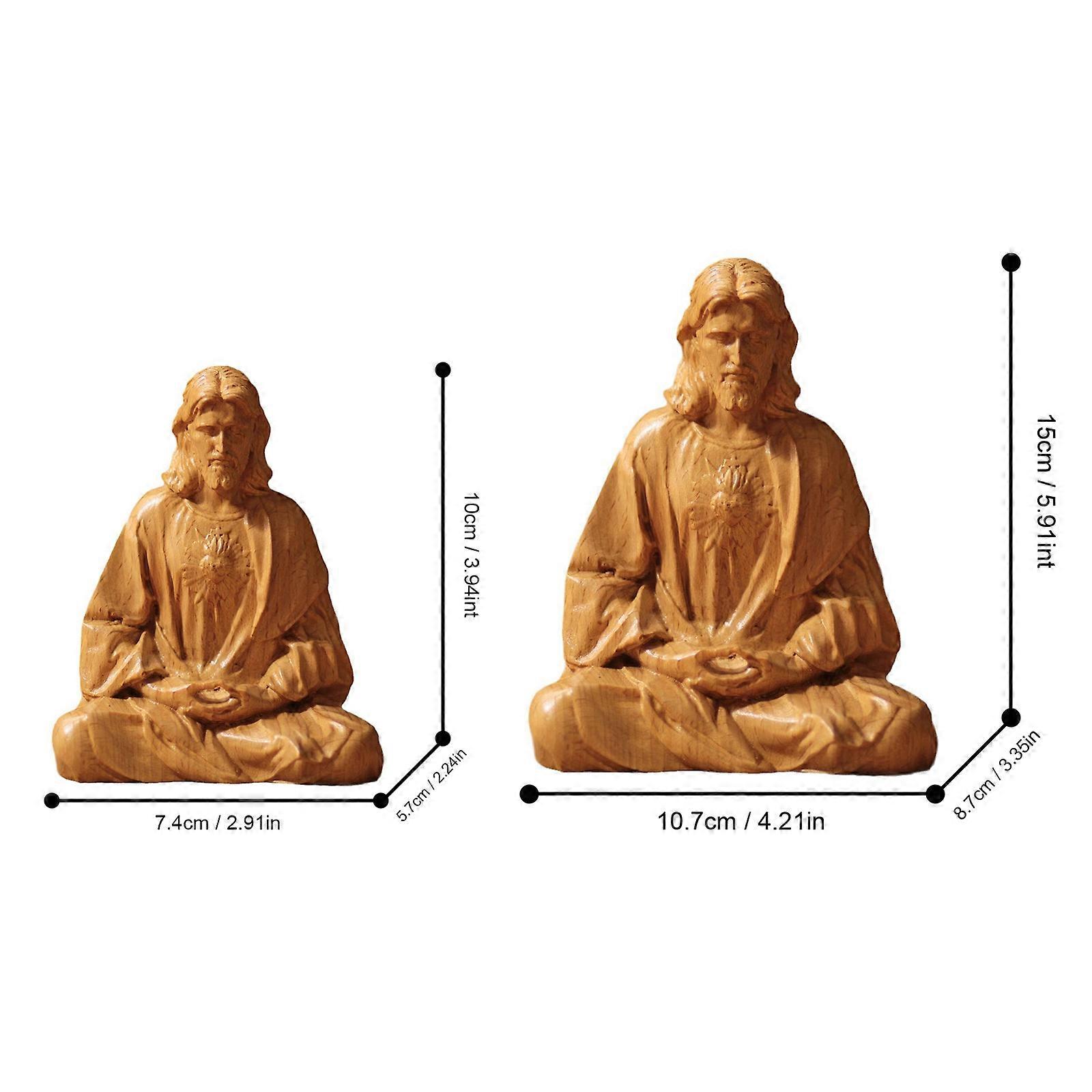 Holy Sacred Heart of Jesus Christ Statue in Contemplation Religious ...