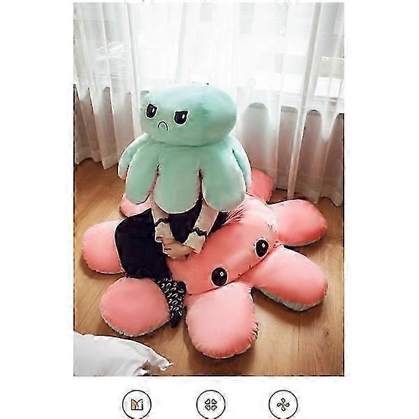 Super stor Flipped Octopus Dubbelsidig Flipped Doll Octopus Doll ...