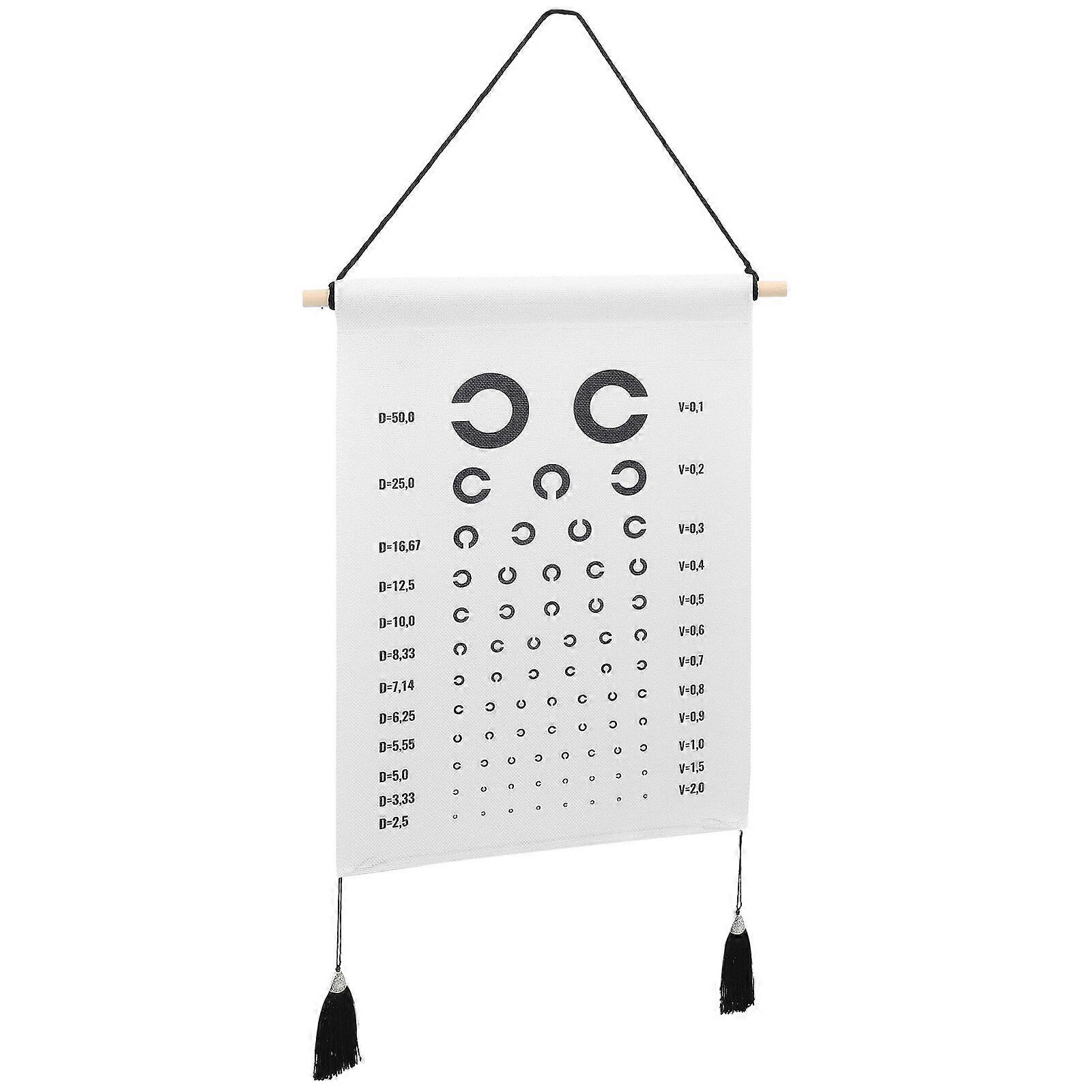 Visual Testing Chart Visual Eye Test Chart Kids Classroom Hanging Eye ...