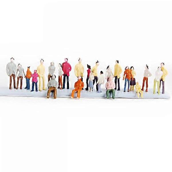 100 Pcs Mini Figurine Plastic Human Figures People Figures Miniature ...