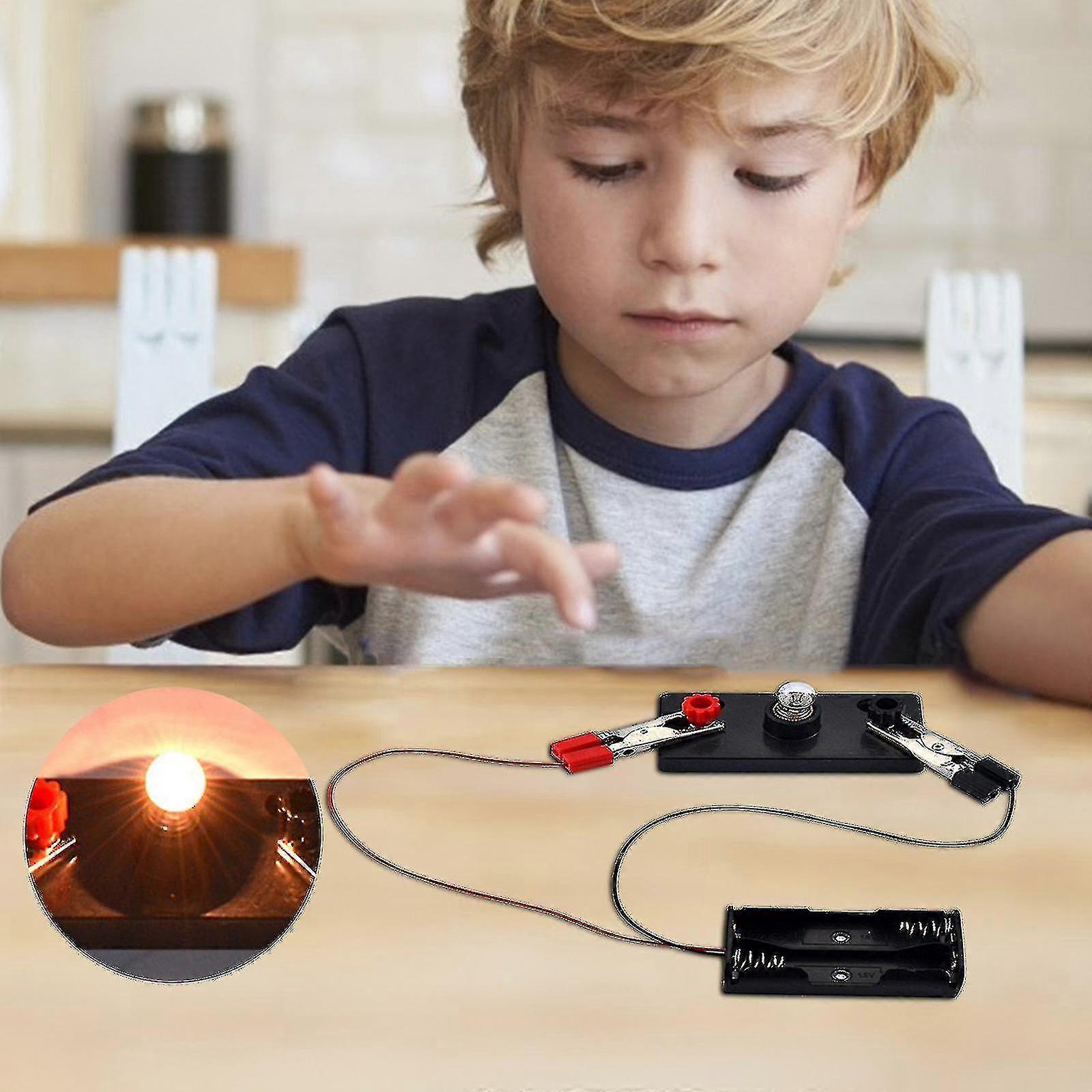 Electric Circuit Kit Kids Student School Science Light Bulbs Toy ...