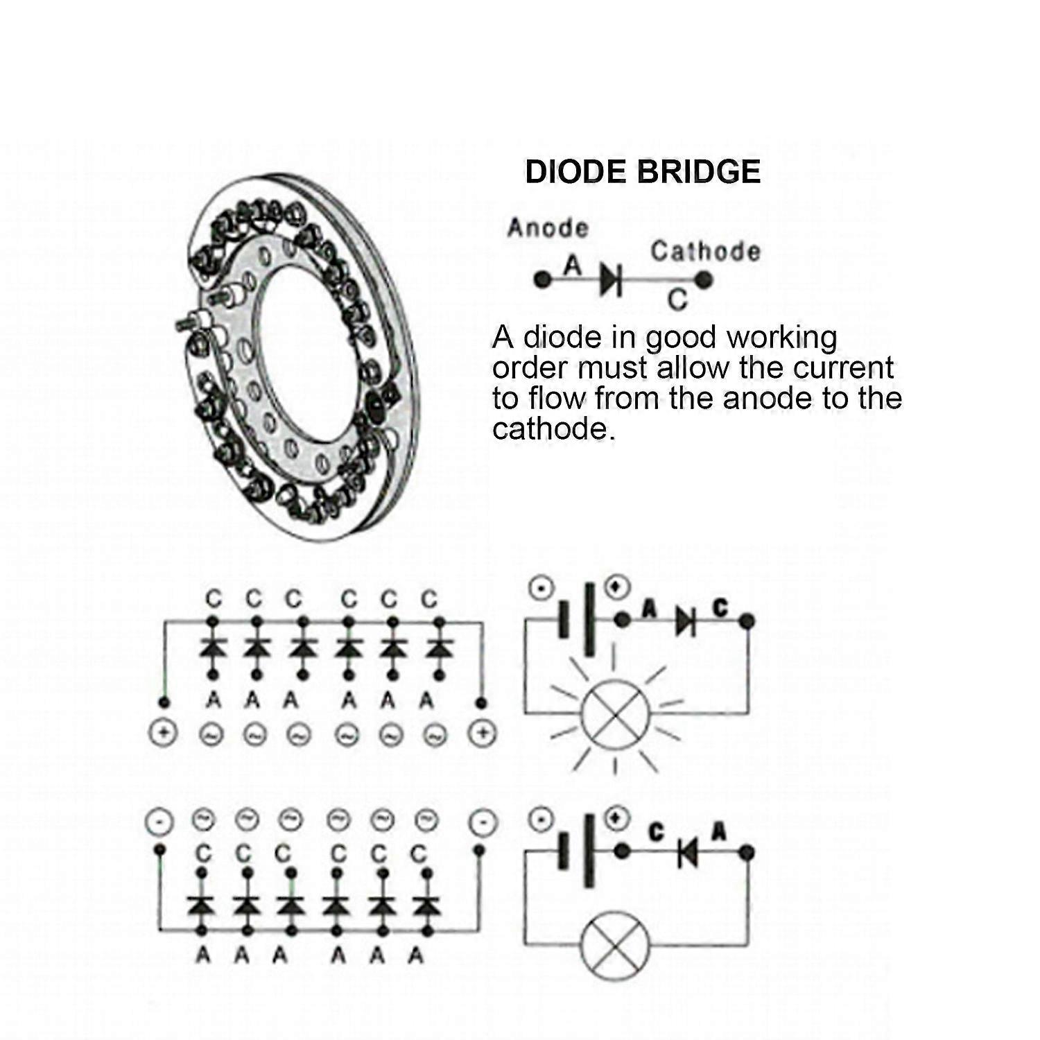 Diode Rectifier Iron Commutation Module Fit for LSA49.1 Leroy Somer ...