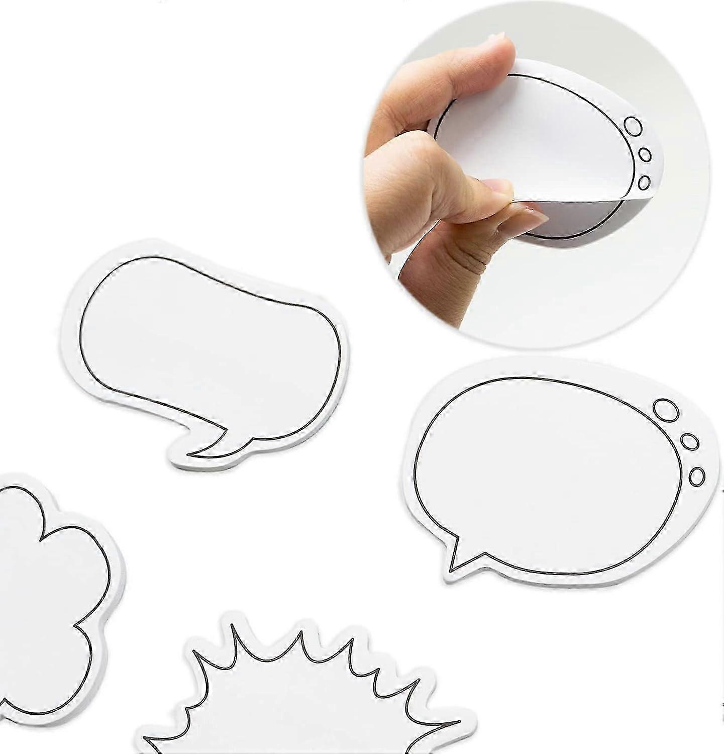 120 Sheets Speech Bubble Sticky Notes Set, Self-Adhesive Cute Animals ...