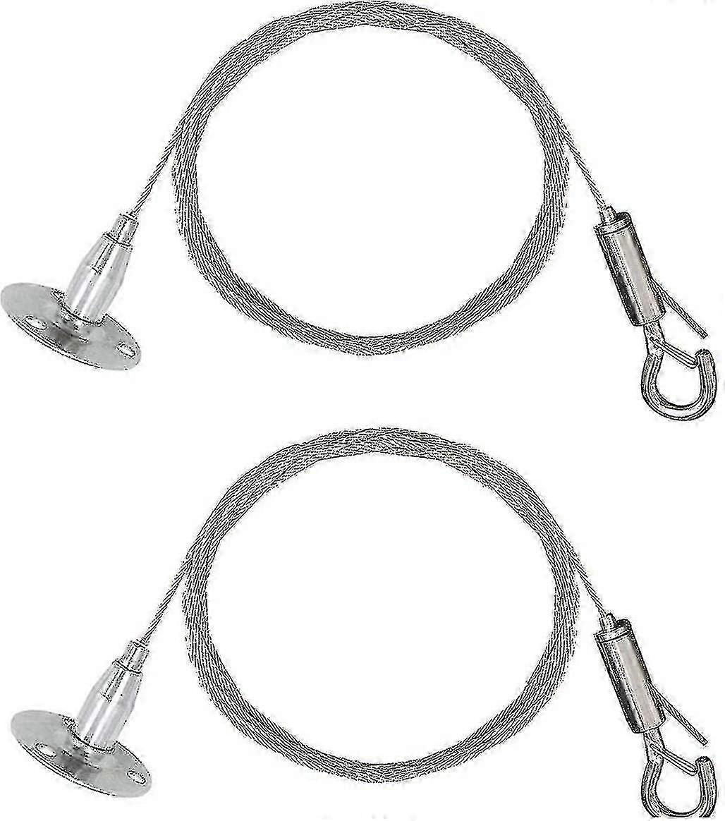 Set Of 2 Stainless Steel Cables With Automatic Clamping - Hanging ...