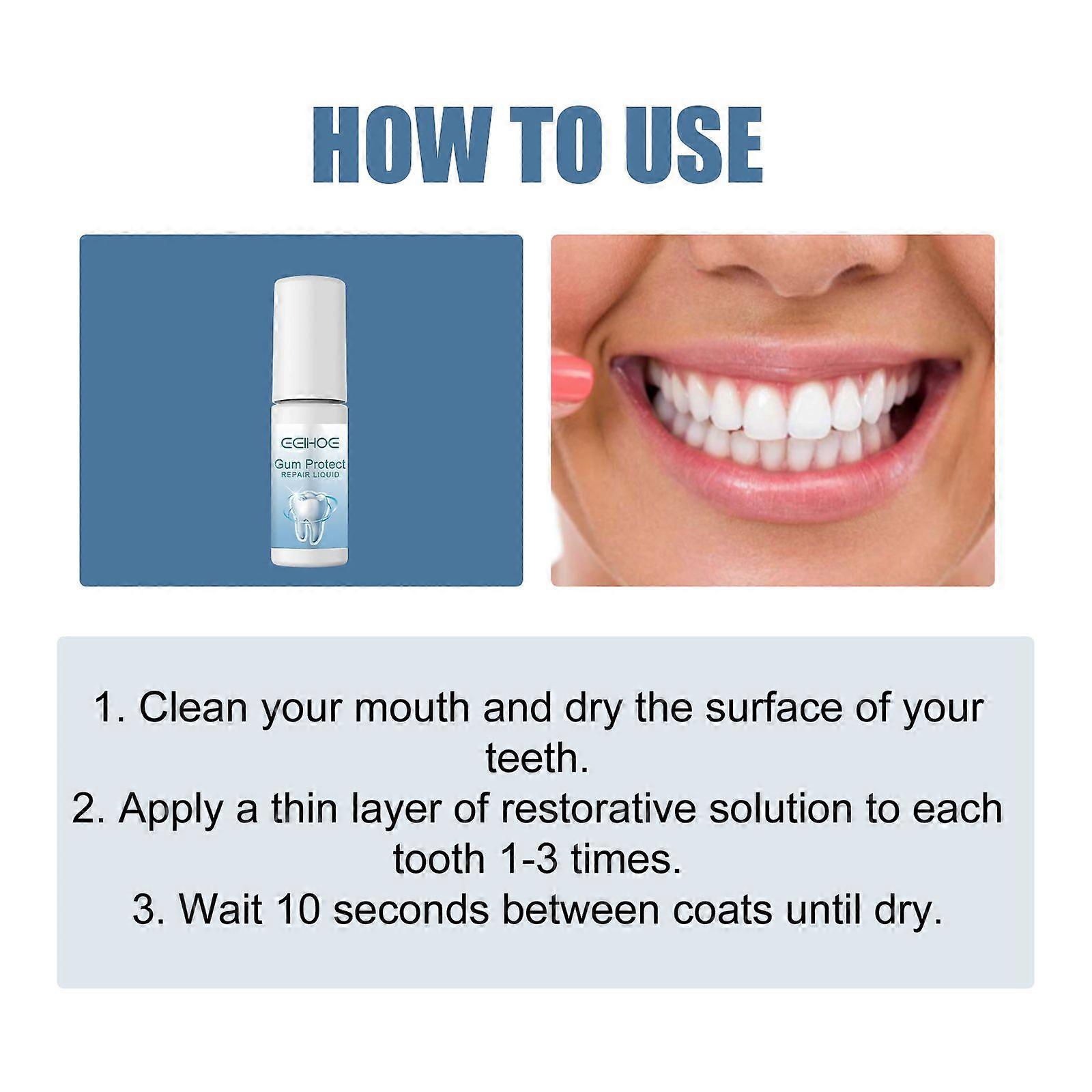 Gum Protect Repair Liquid, Gingival Care Deep Cleaning Tartar Stain ...