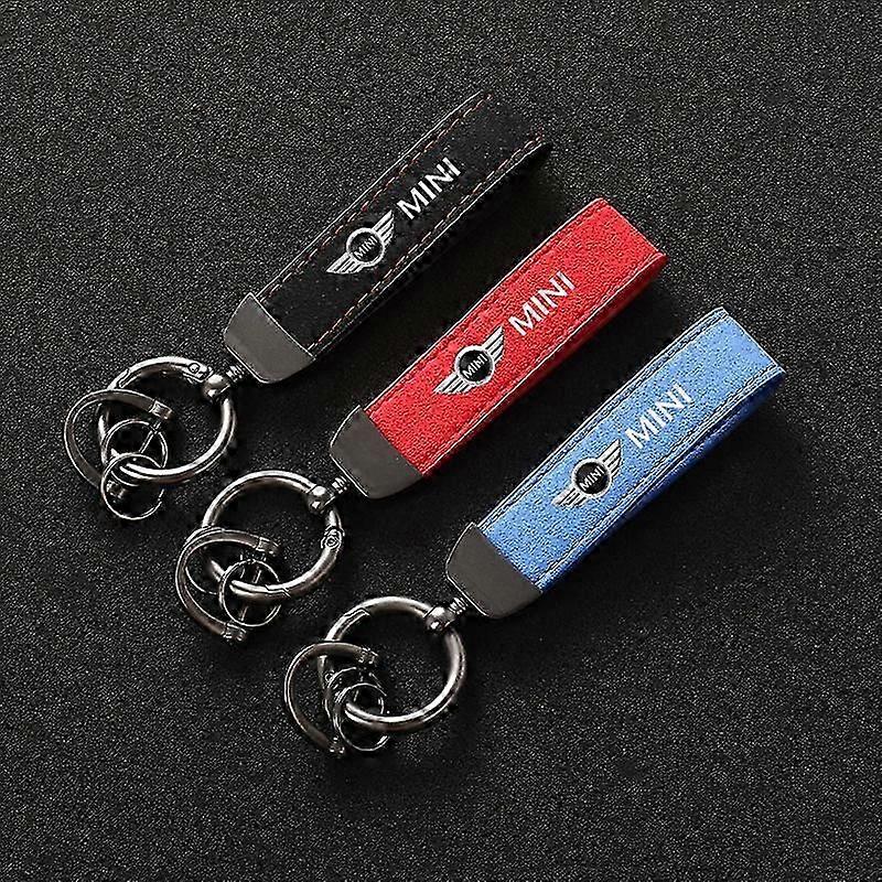 Car Interior Suede Metal Buckle Car Keychains Business Gift with Brand ...