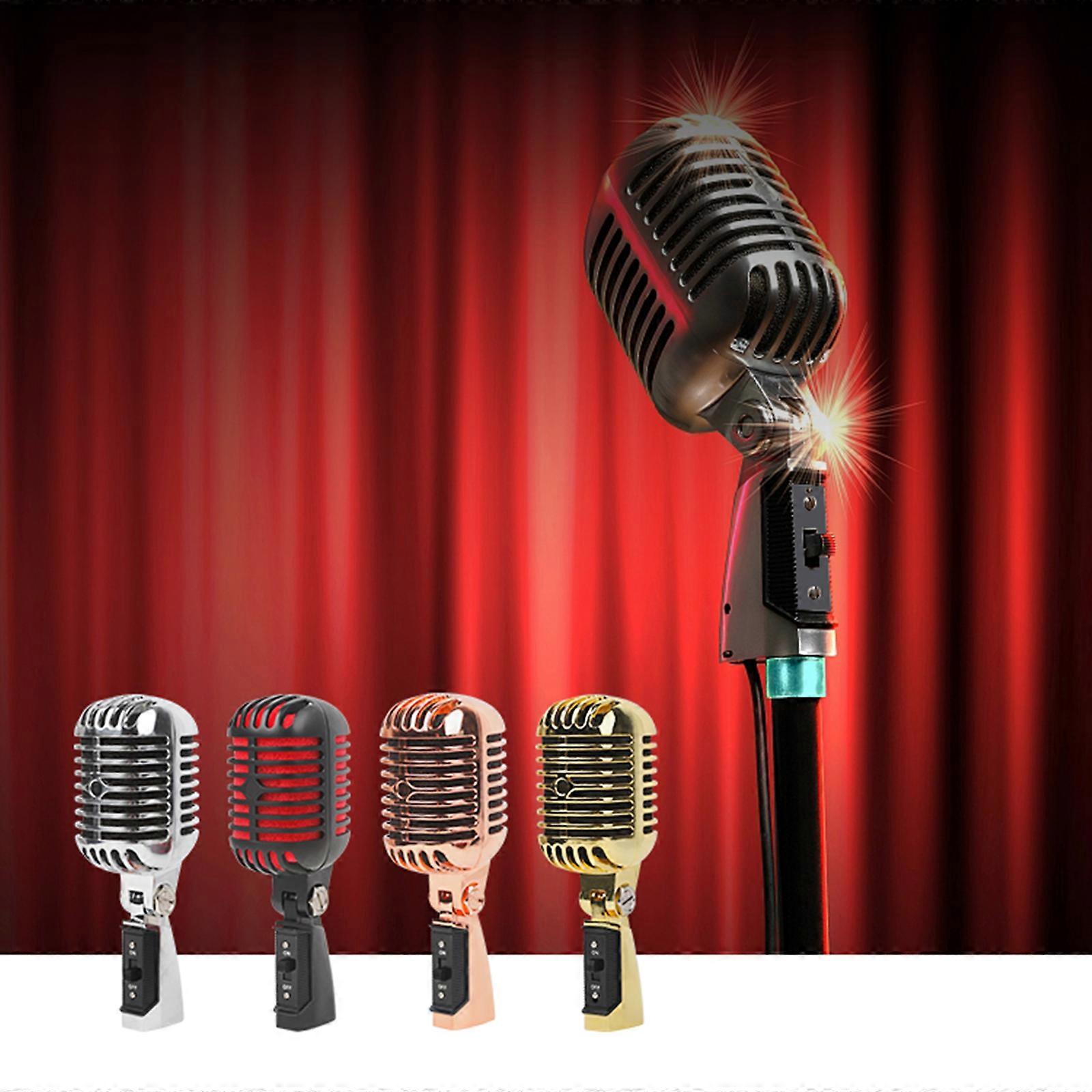 Dynamic Vocal Mic with Switching Antique Nostalgic Metal Appearance ...