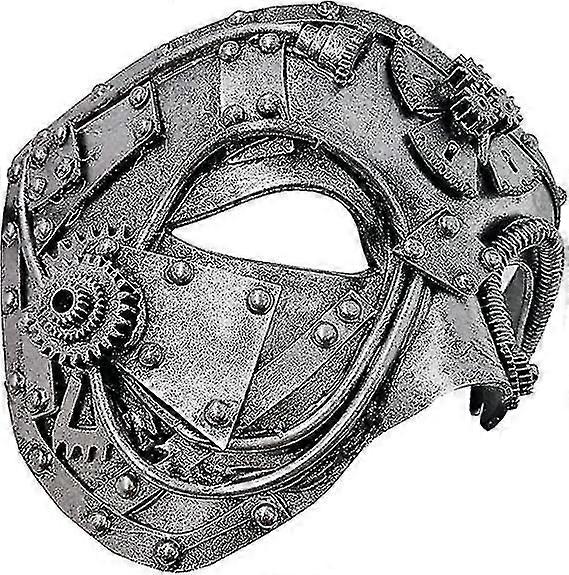 Steampunk Metal Cyborg Venetian Mask, Masquerade Mask For Halloween ...