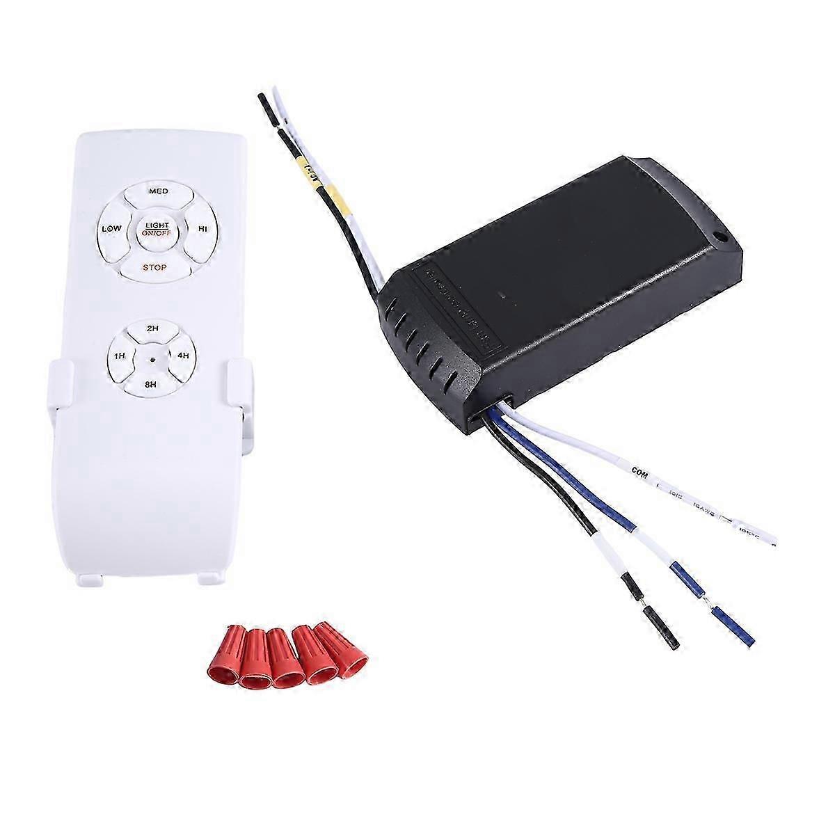 Universal Ceiling Fan Lamp Remote Control Kit Timing Setting Switch ...