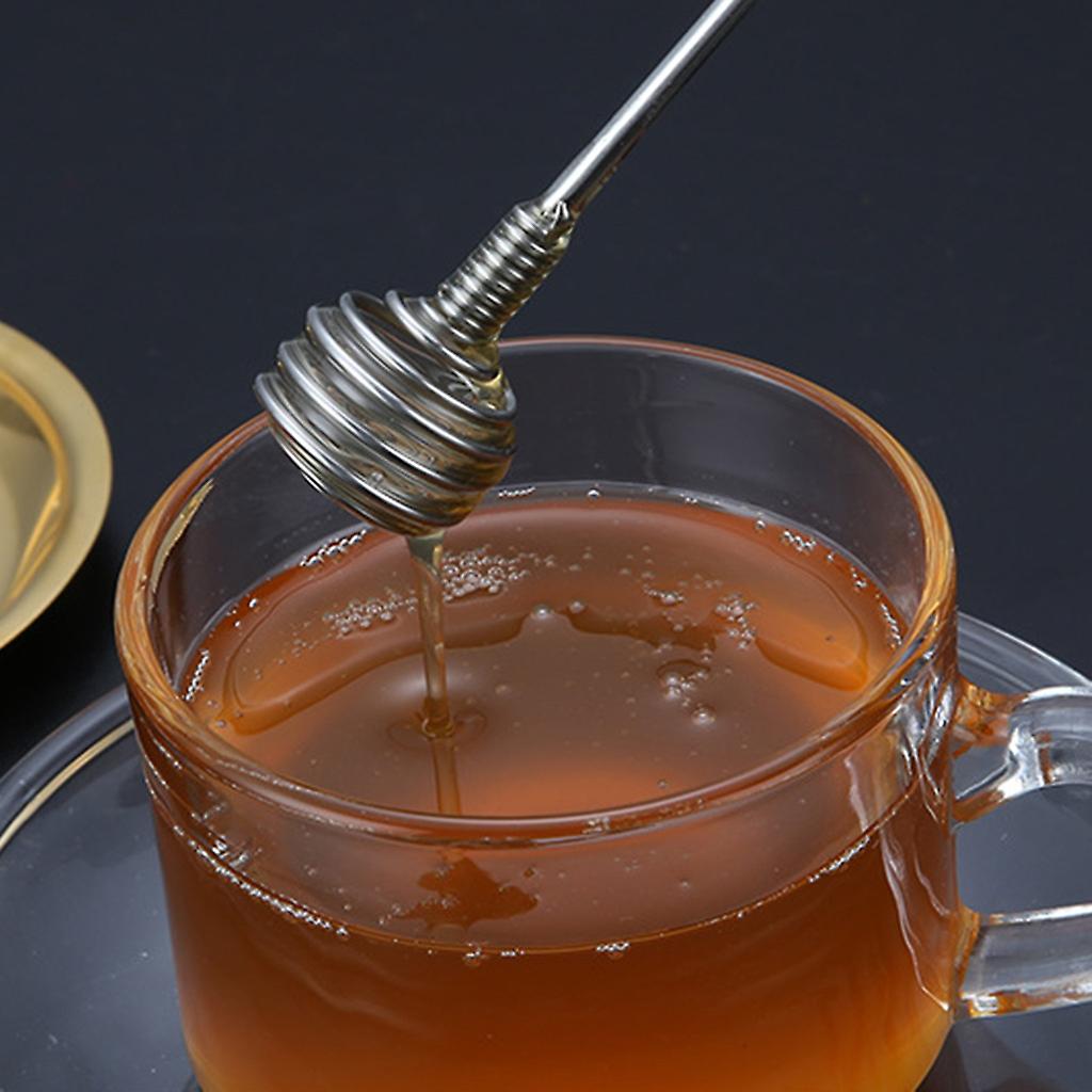 6pcs Stainless Steel Honey Dipper Stick Server Milk Stirring Rod For ...
