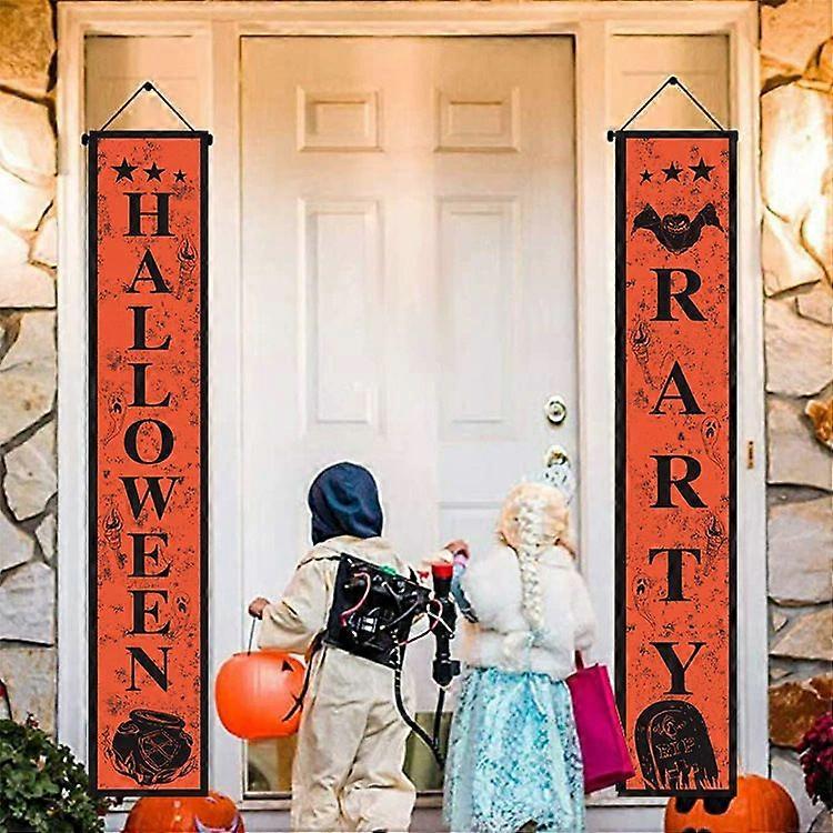 Halloween Corridor Logo Banner Halloween Decoration Suspension Banner ...