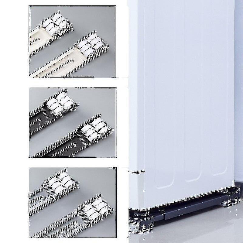 2pcs Washing Machine Stand Moving Tool Refrigerator Base Mobile Roller ...
