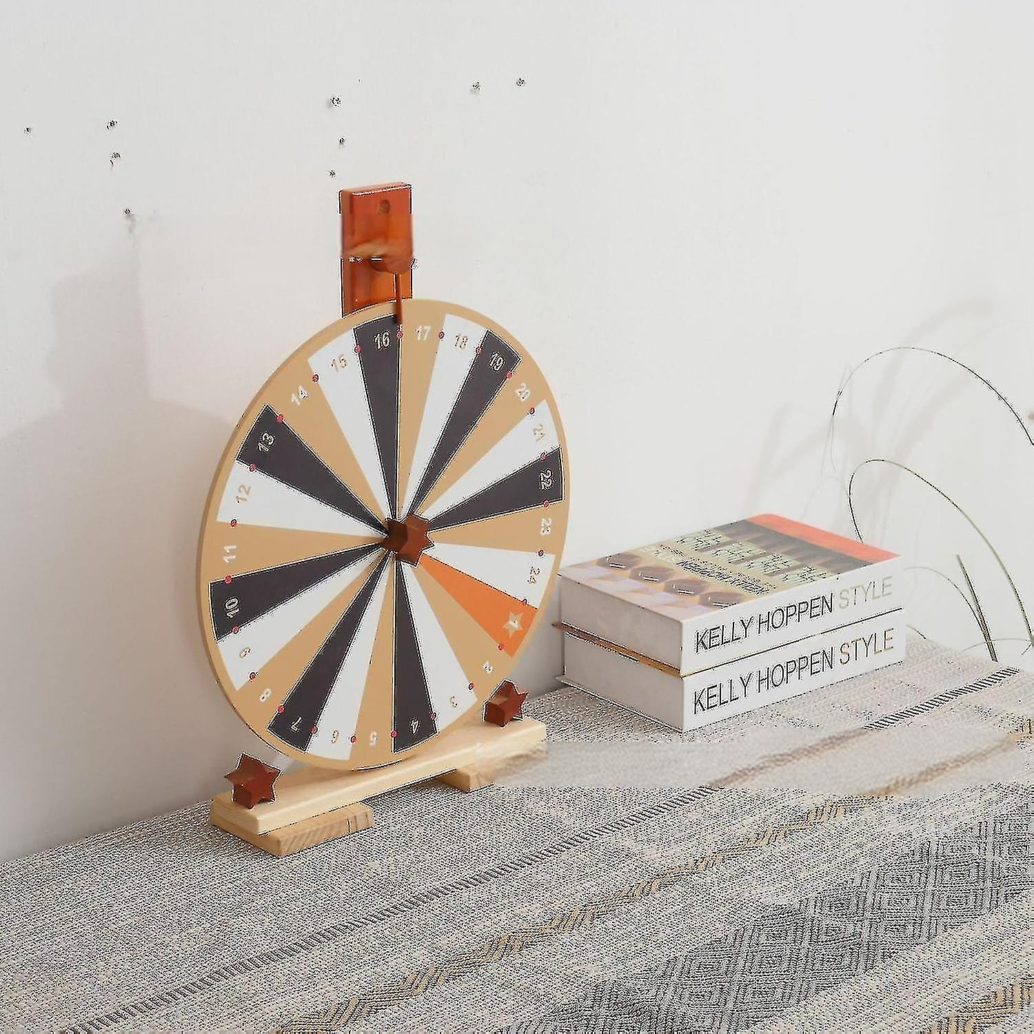 Wooden Spinner Prize Wheel, 24 Slot Prize Spinner,wheel Of Forture ...