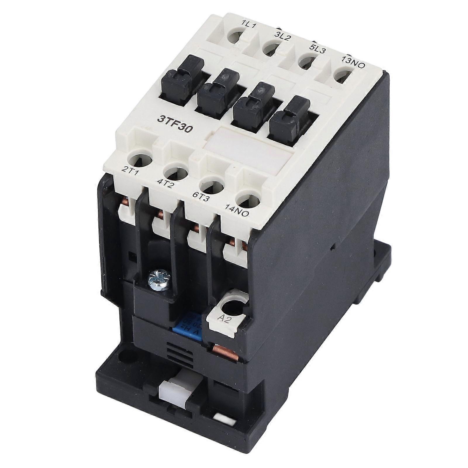 AC Contactor DIN Rail Mount Circuit Control Contactor 220V 50Hz 9A 1 ...