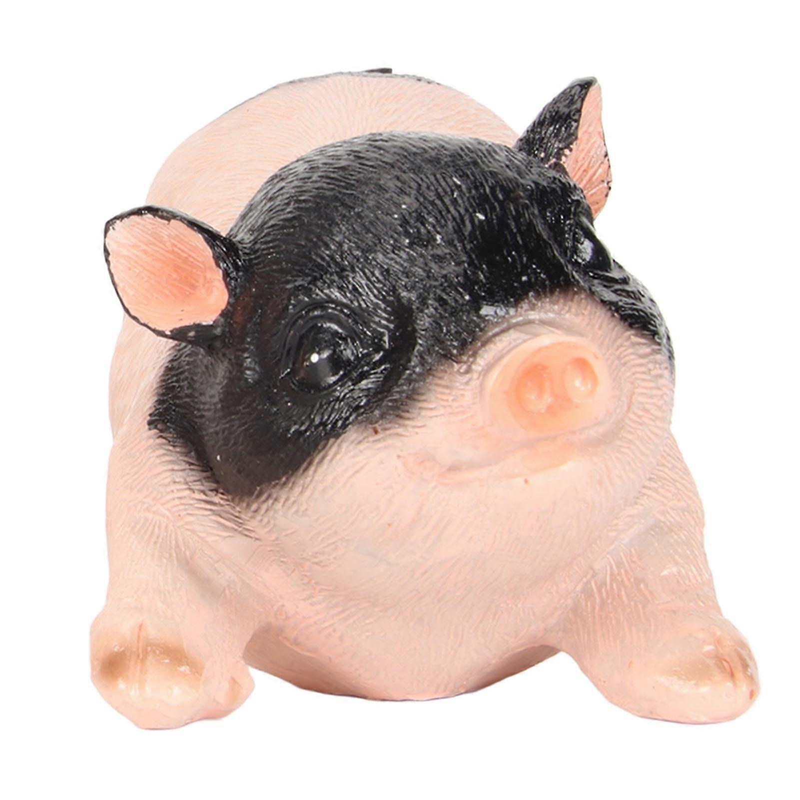 2Pcs Pig Statue Funny Piggy Resin Art Ornaments Pig Standing Statue Pig ...