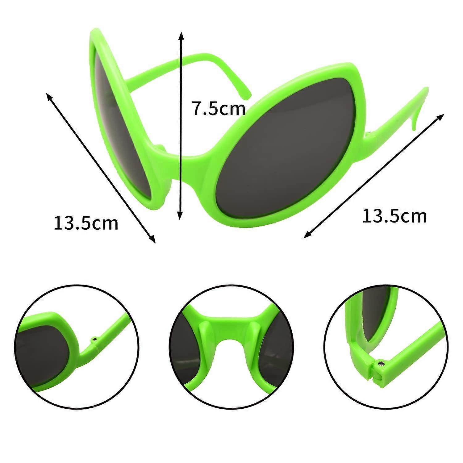 3 Pieces Alien Glasses Alien Costume Sunglasses for Halloween Christmas ...