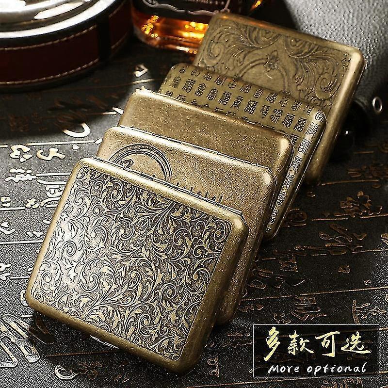 Cigarette Cases,New Bronze Coagulation Flower 20 Pack Metal Pure Copper ...