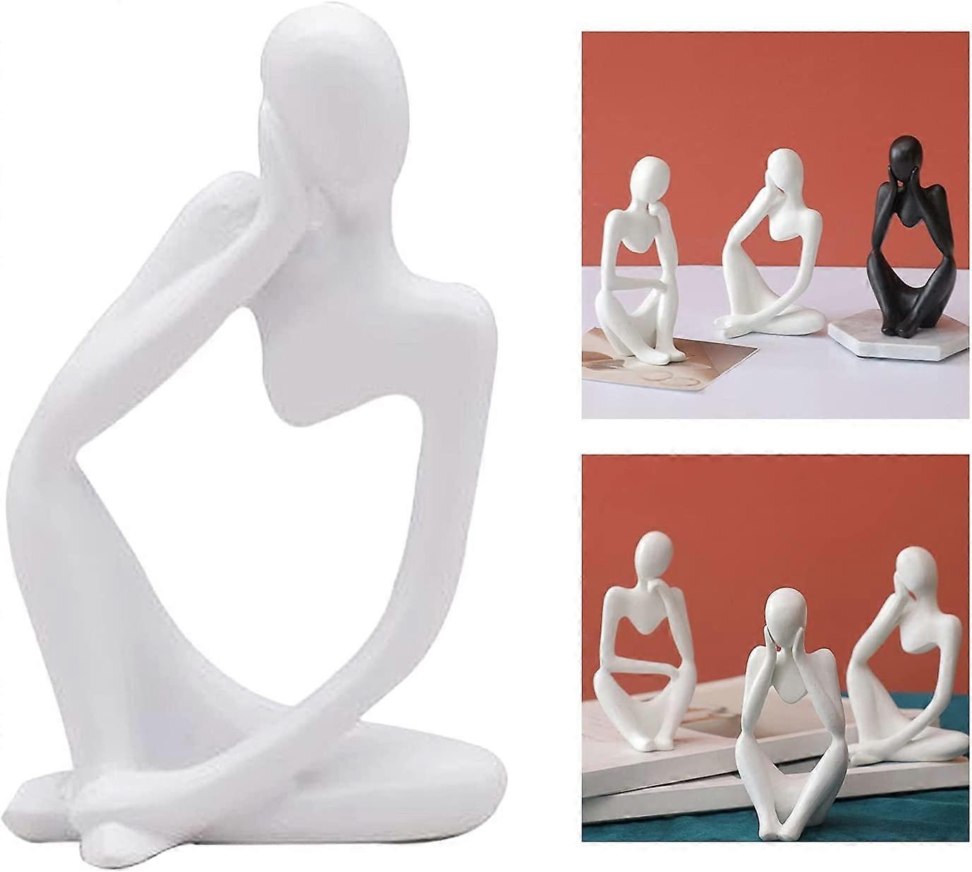 The Thinker Statue, Resin Thinker Abstract Sculpture Statue Modern ...