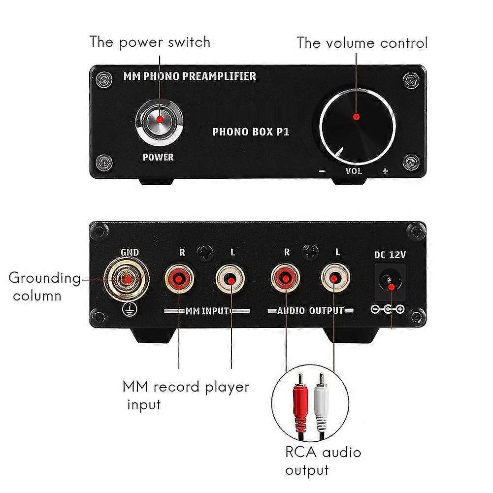 Hifi Mm Phono Stage Preamp Riaa Gramofon Przedwzmacniacz Wzmacniacz ...