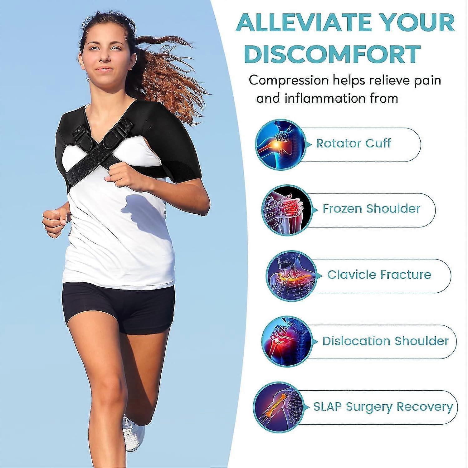 Double Shoulder Brace for Women & Men, Shoulder Pain Relief Double ...