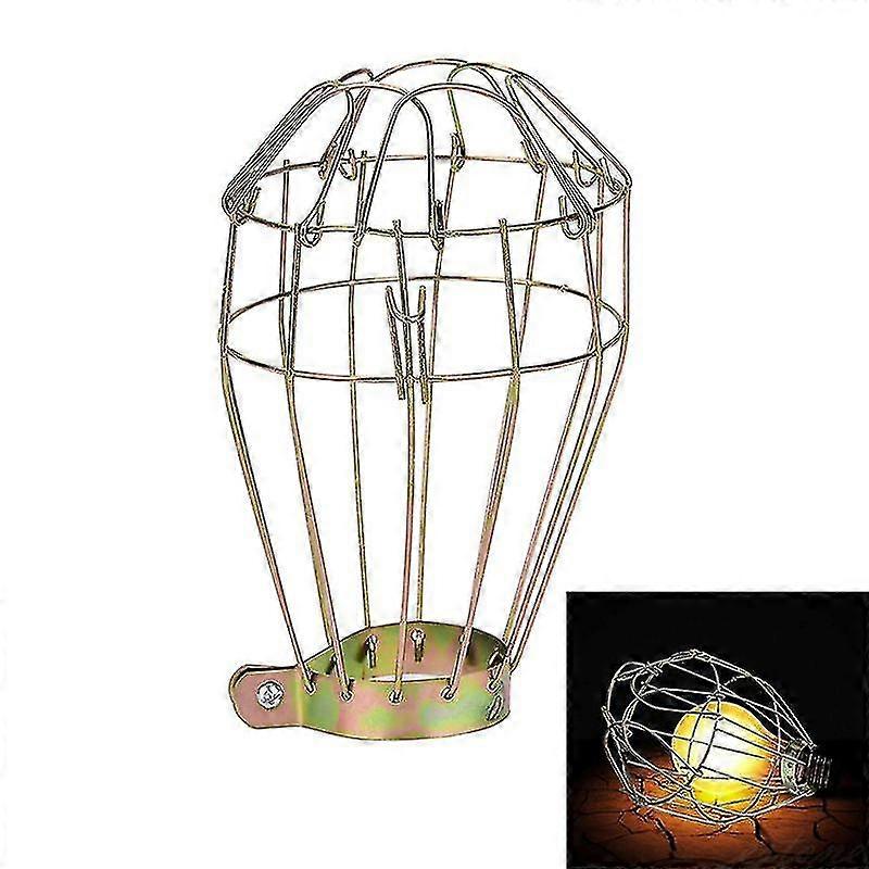 1pc Iron Wire Bulb Guards Clamp Metal Lamp Cage Retro Trouble Light ...