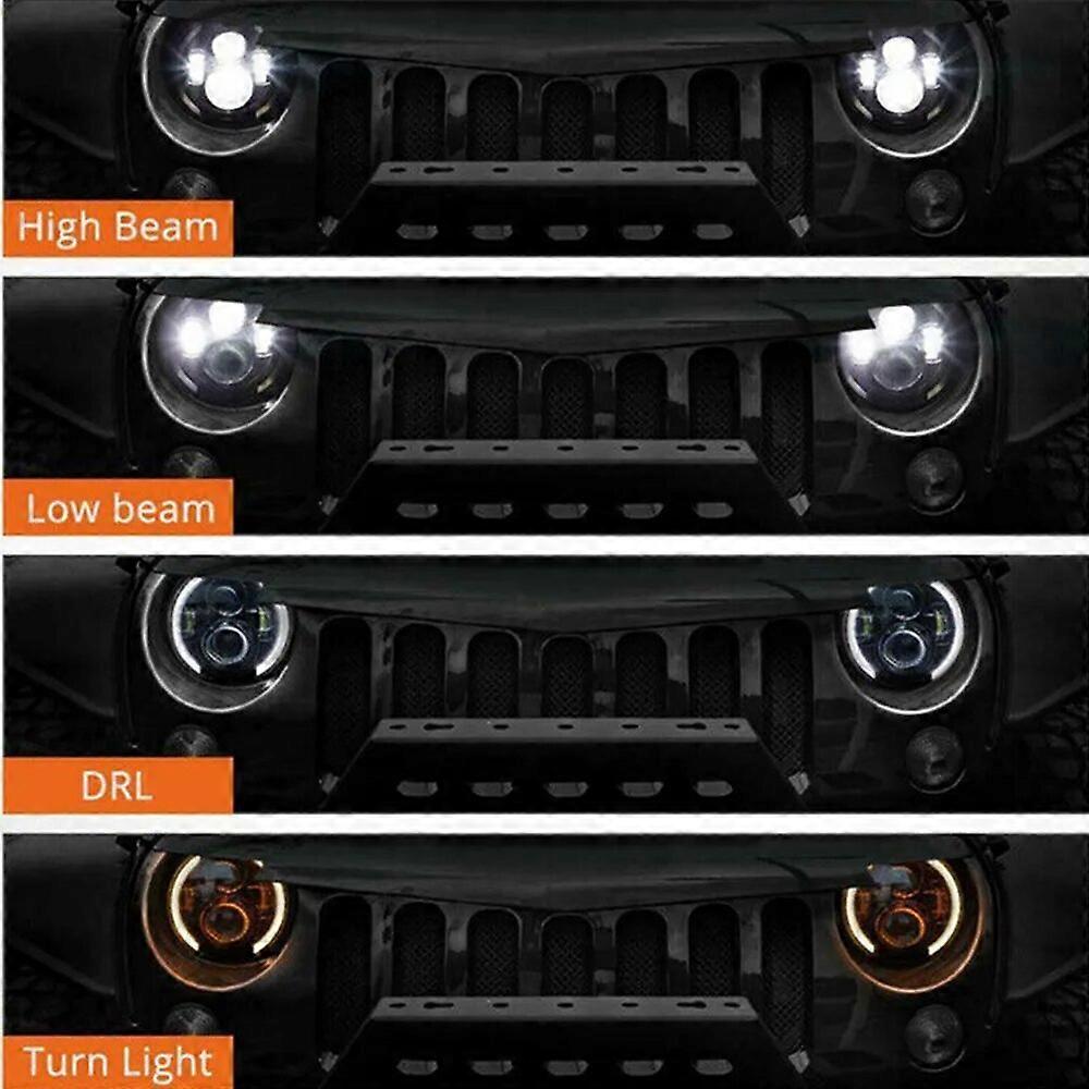 Car Accessories Led 7inch Headlights For Land Rover Defender 90 110 ...