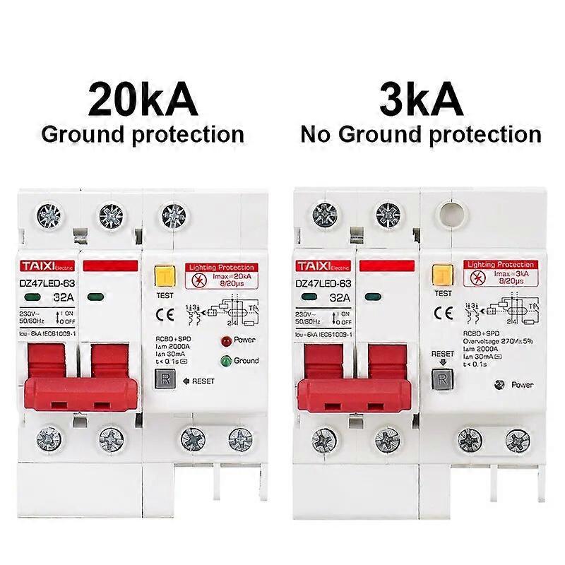 Residual Current Circuit Breaker RCD RCBO RCCB Main Switch With Surge ...