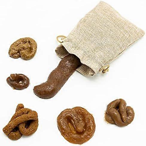 6 PCS Realistic Fake Poo Soft Fake Dog Poo Halloween Gross Jokes Prank ...