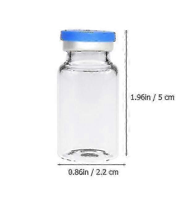 20pcs Clear Vials Durable 10ml Headspace Vials Glass Bottles For ...