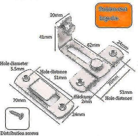 90degree Flip Right Angle Door Lock Buckle Lock Bolt Lock Cam Lock For ...