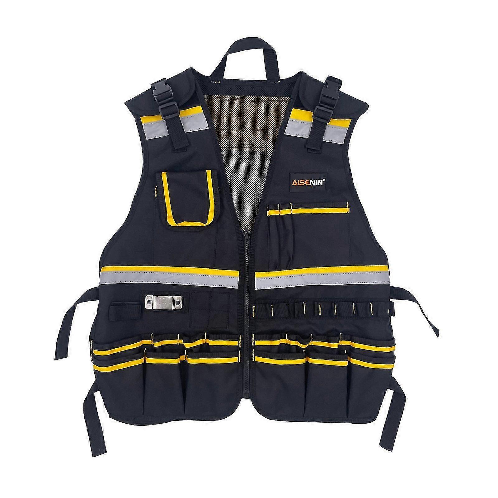 Tool Vest With Adjustable Straps, Tool Pockets, Tool Bags Belt Loops ...