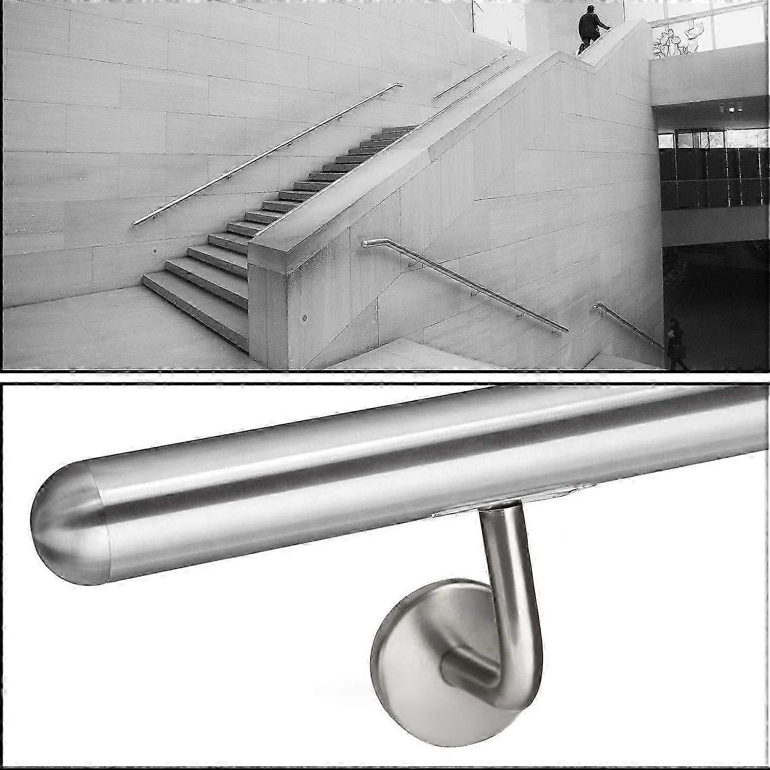 Pack Stainless Steel Handrail Brackets, Curved Handrail Brackets for ...