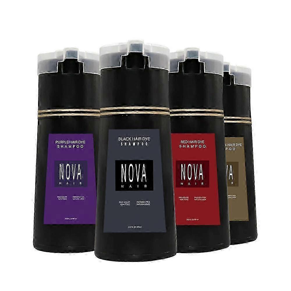 Hair Dye Shampoo, Nova Hair Instant Dye Shampoo,Hair Color Shampoo for ...