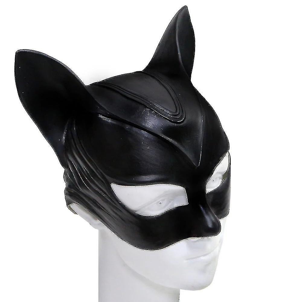 Kvinde Sexet Kat Selina Kyle Mask Bruce Wayne Cosplay Kostume Latex ...