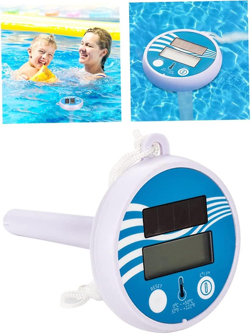 Floating Water Thermometer Pool Thermometer Digital Solar Powered ...