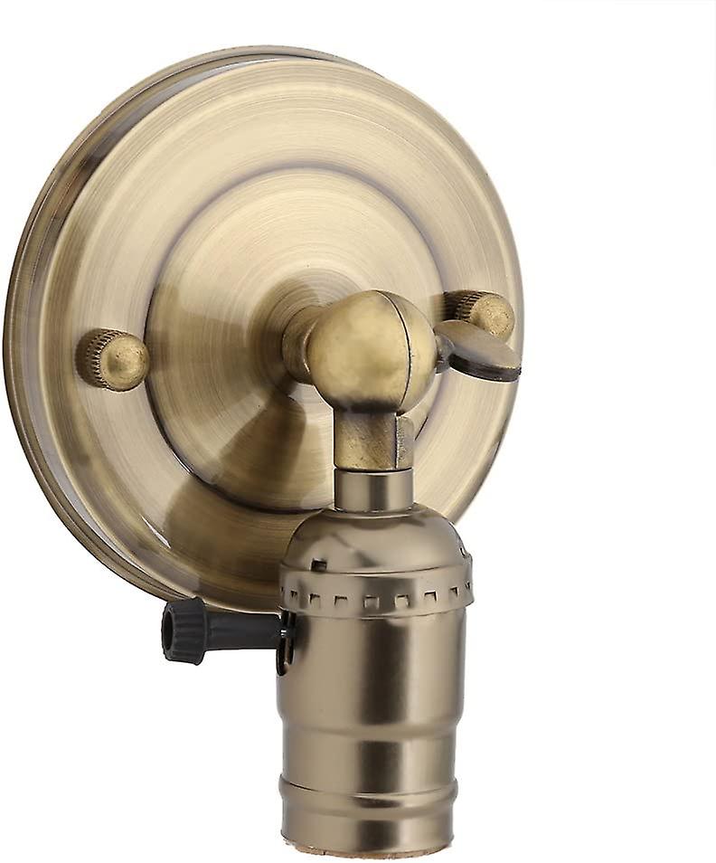 Vintage Lamp Holder, E27 Edison Retro Wall Lamp Holder With Switch For ...