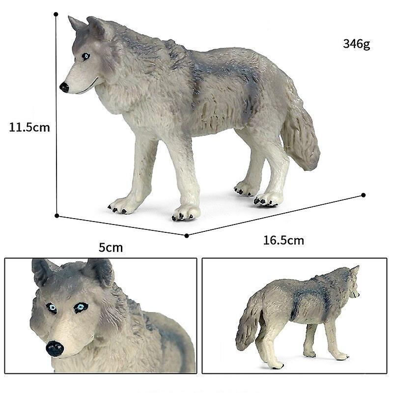 Simulation Of Wild Animals Big Wild Wolf Model Pvc Action Figure ...