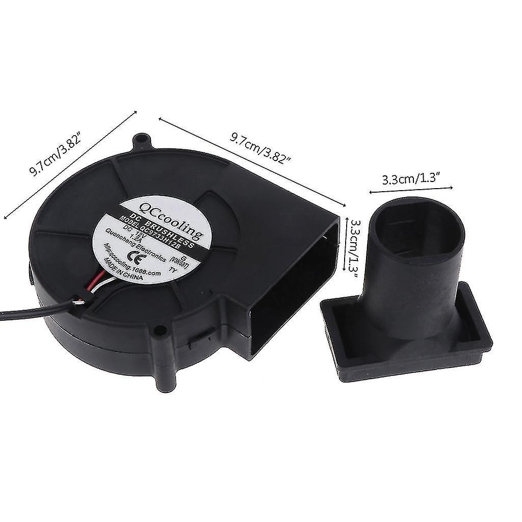 12v blower with air duct silent centrifugal fan 4300rpm large air ...