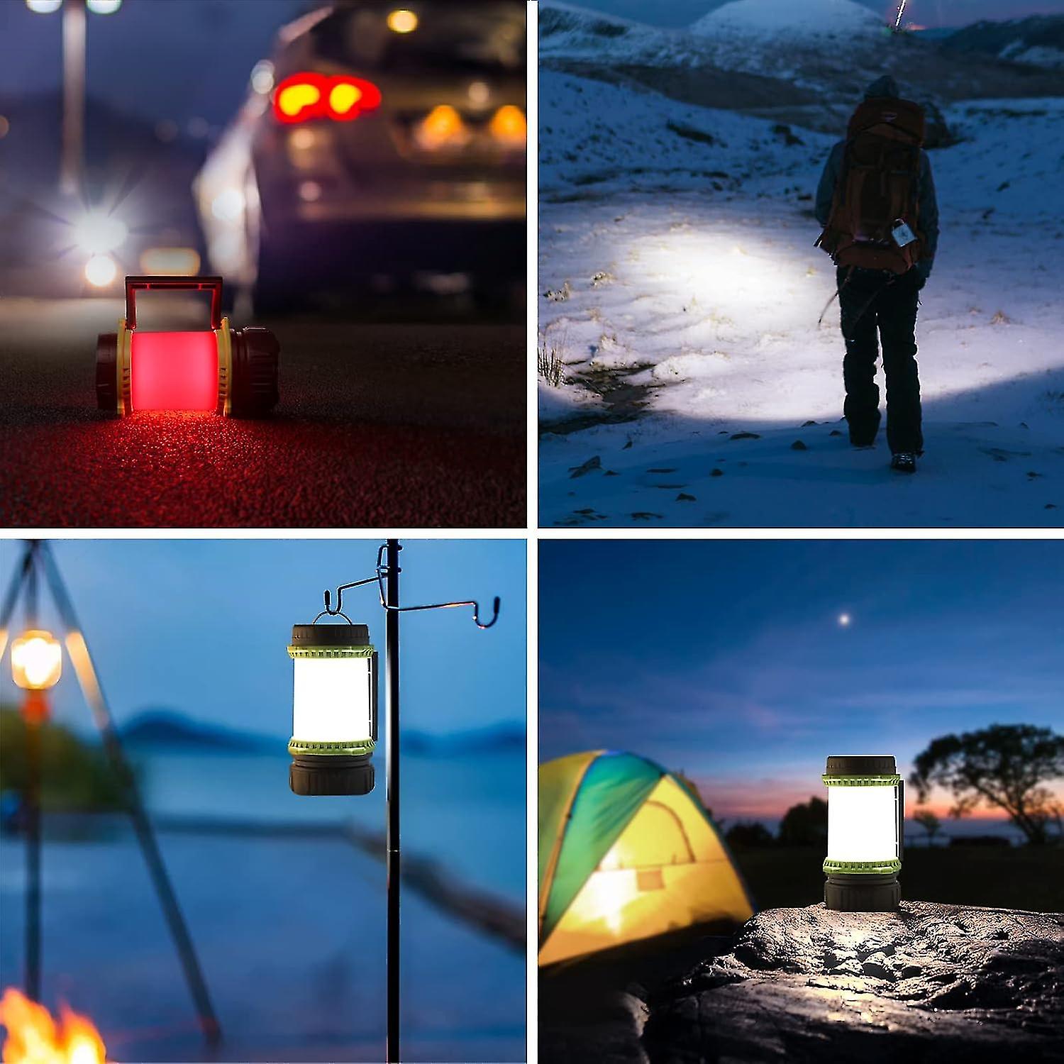 Camping Lights Rechargeable, Bright LED Torch Rechargeable, Dimmable 5 ...