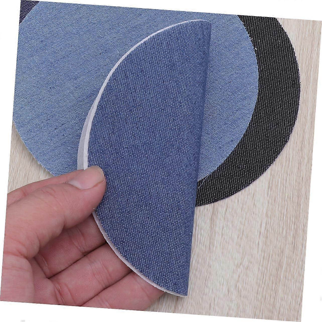 12 Pcs Circle Stickers Self-Adhesive Jeans Cloth Sticker Multi Color ...